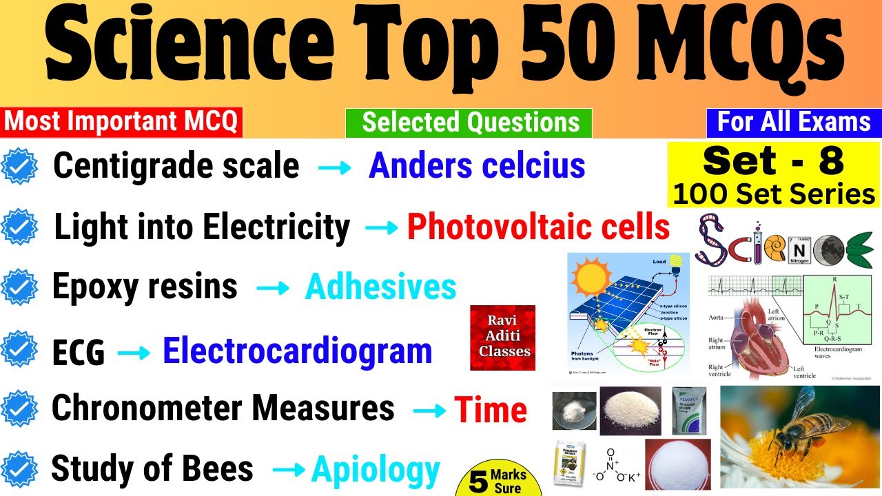 Science Gk Most Important Question | Science 50 MCQ Set 8 | General ...