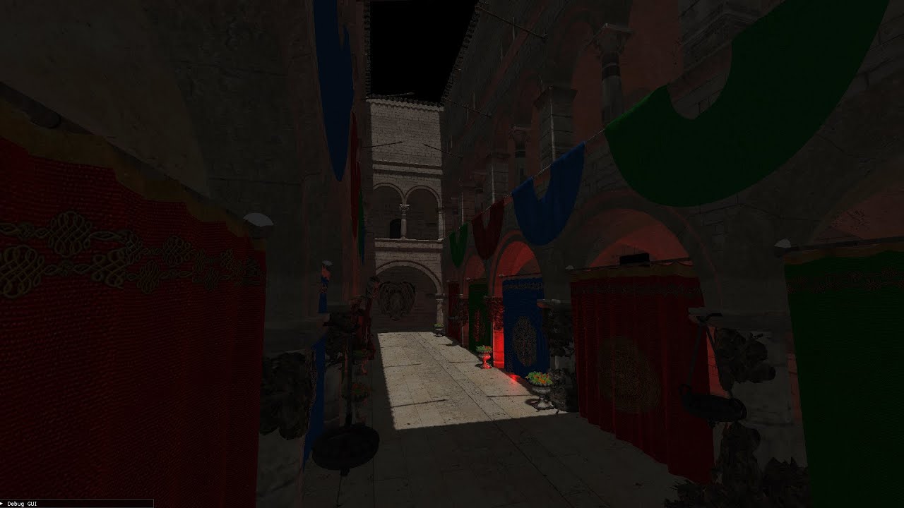 OpenGL renderer test on Crytek Sponza - YouTube
