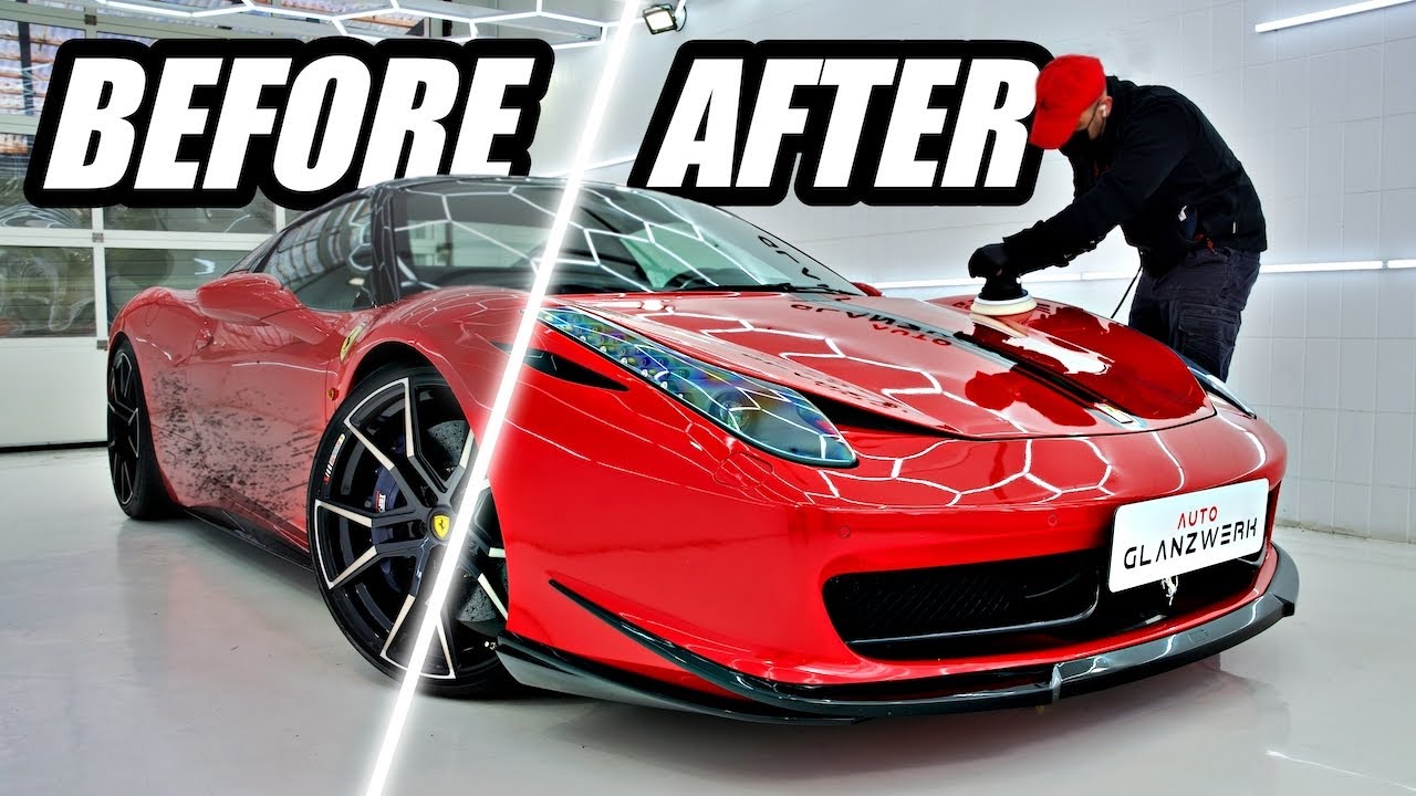 Detailing a $250,000 Ferrari (ASMR) - YouTube
