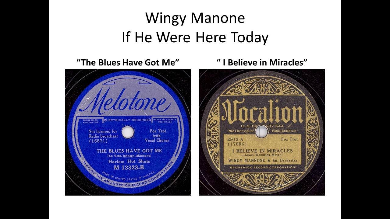 If Wingy Were Here Today - Wingy Manone 1935 - YouTube