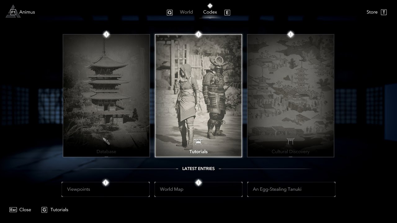 AC Shadows codex menu music - YouTube