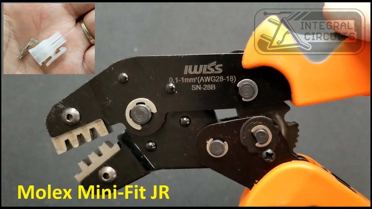 Assembling Mini-Fit JR with IWIS SN-28B Crimper - YouTube