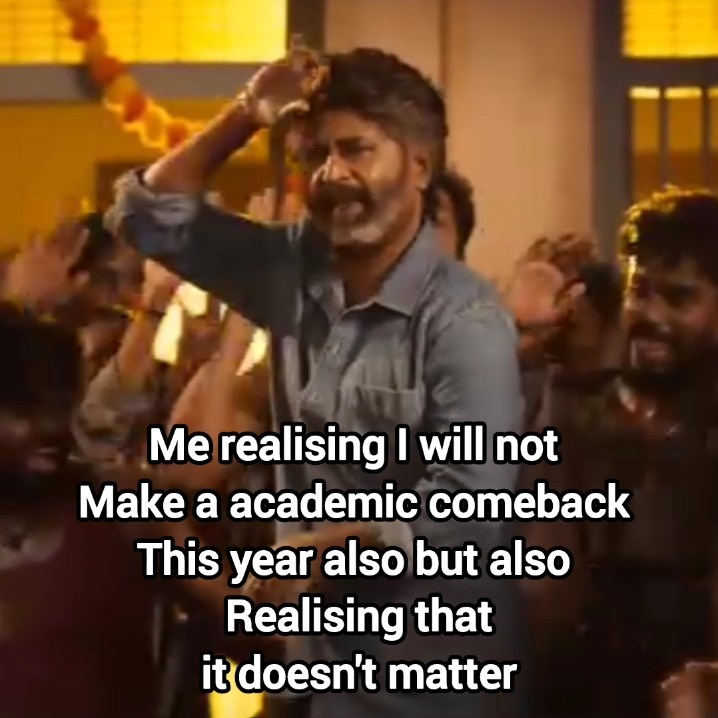 Academic comeback is impossible but happiness comeback very possible😎😎# ...