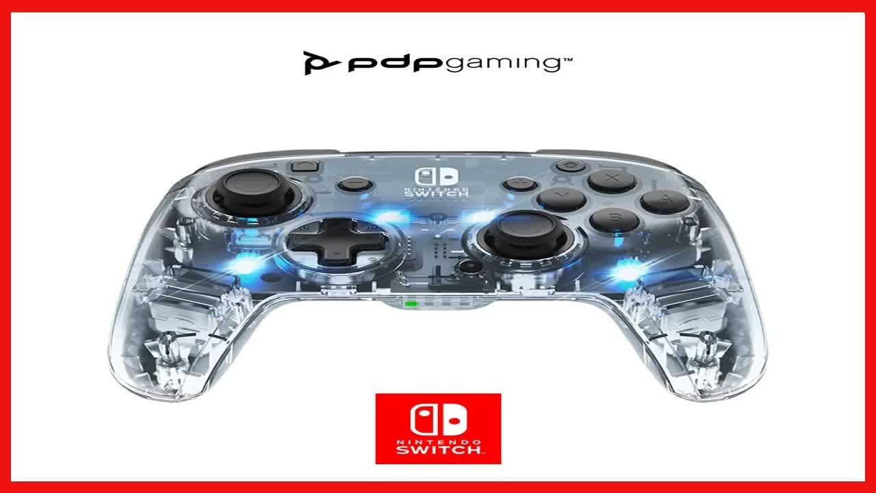 Afterglow LED Wireless Deluxe Gaming Controller Licensed by Nintendo ...