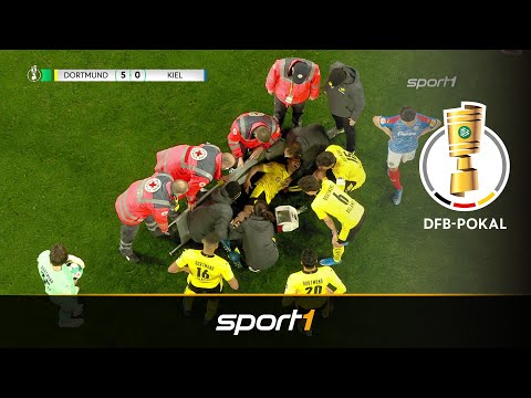 Moreys Horrorverletzung überschattet BVB-Gala! Dortmund - Kiel (5:0) | Highlights | DFB-Pokal