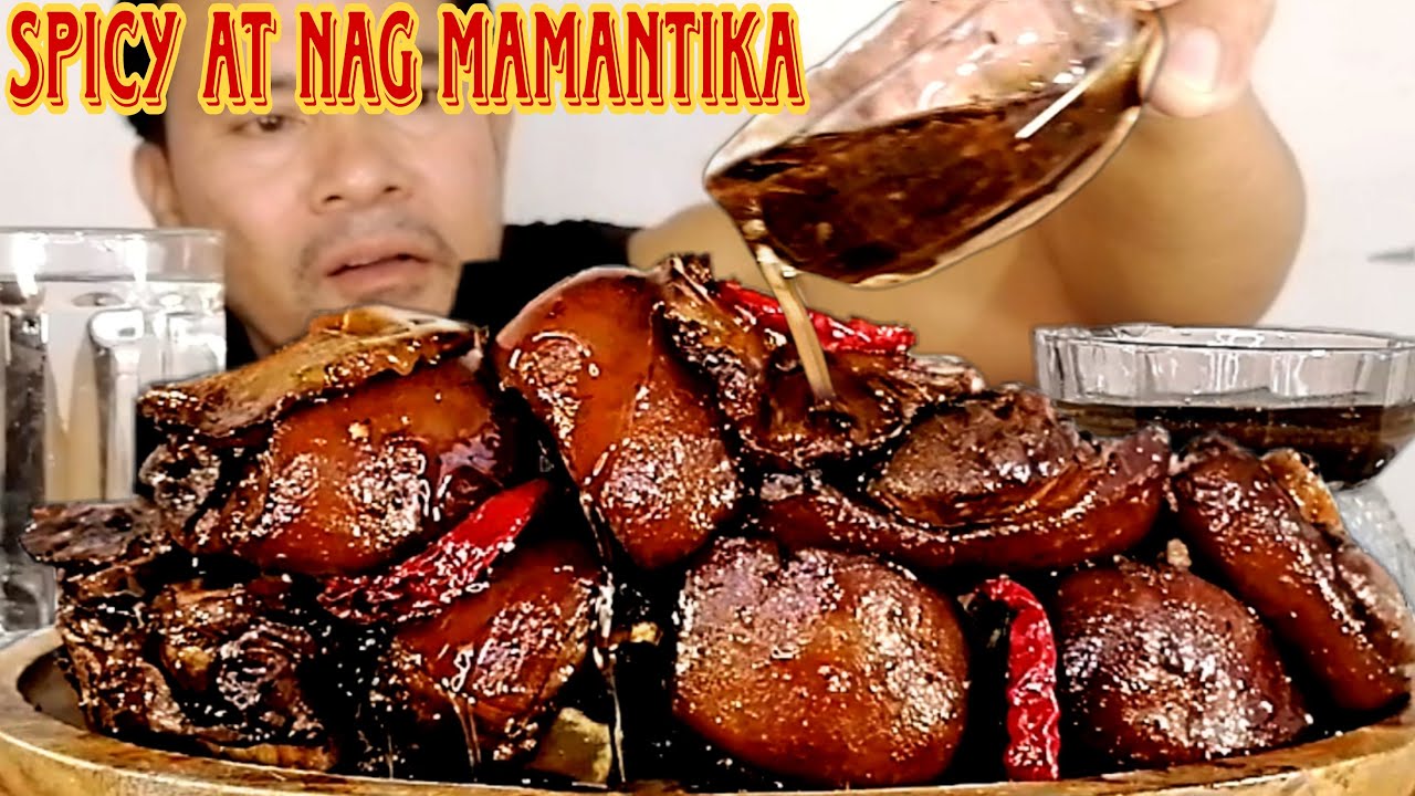 SPICY PORK PATA ADOBO (SLICED) / ADOBONG NAG MAMANTIKA / PINOY EATING ...