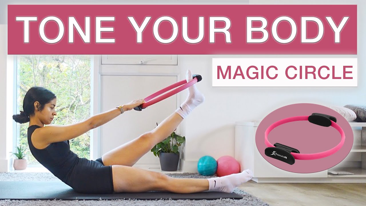 20 MIN | FULL BODY PILATES (MAGIC CIRCLE) | TONE Your Body From Home ⭕ ...