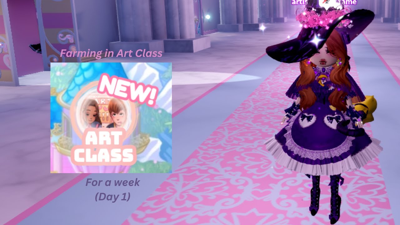 Farming in Royale High Art Class - YouTube