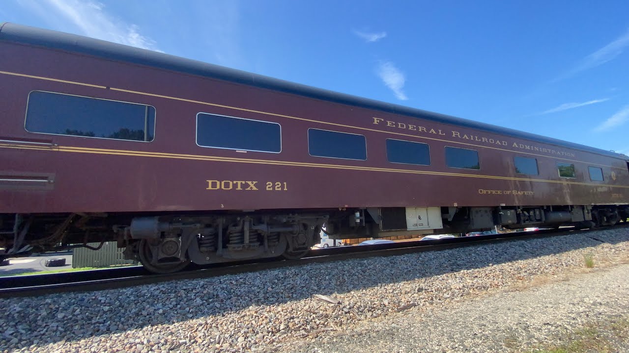 FRA Car! Railfanning in Cary, NC in the morning with a FRA Car and more ...