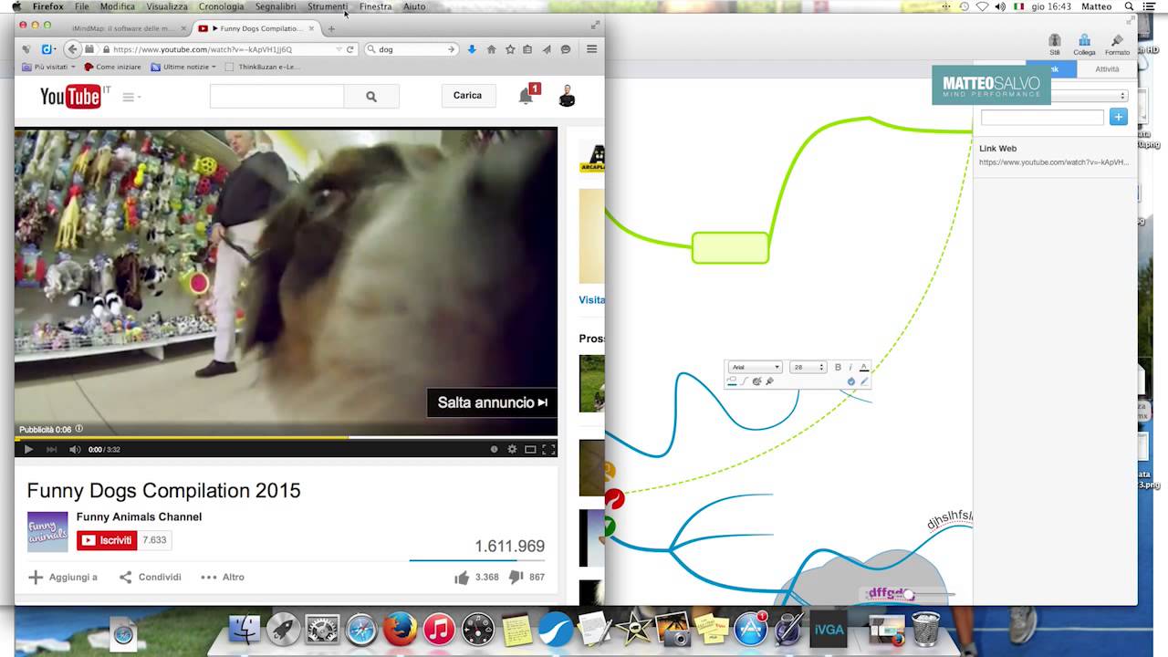 Tutorial iMindMap 8: come inserire contributi multimediali nei rami - YouTube