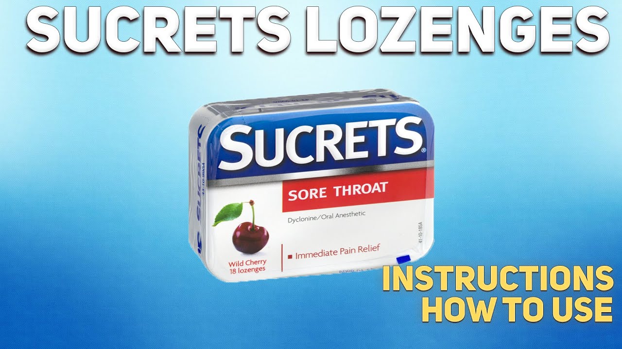 Sucrets lozenges how to use: Uses, Dosage, Side Effects ...