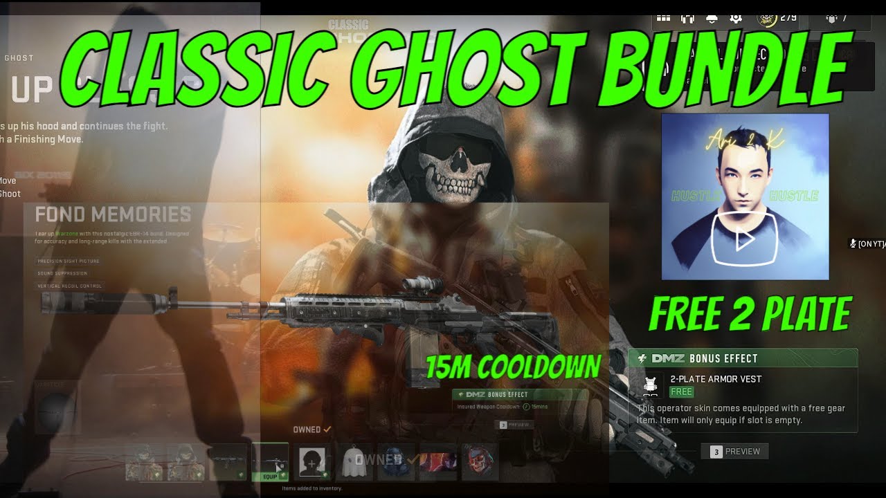 ☣ DMZ CLASSIC GHOST BUNDLE 🔥 FREE 2 PLATE ARMOR! - YouTube