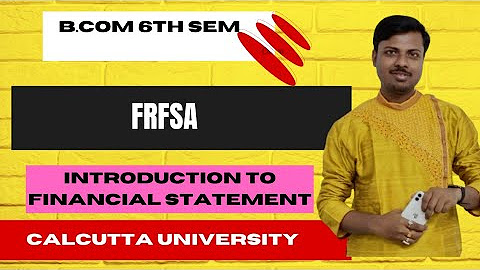 B.Com || Sem-6 || Introduction to Financial Statement || Paid Classes || 2024 Session || offline ...