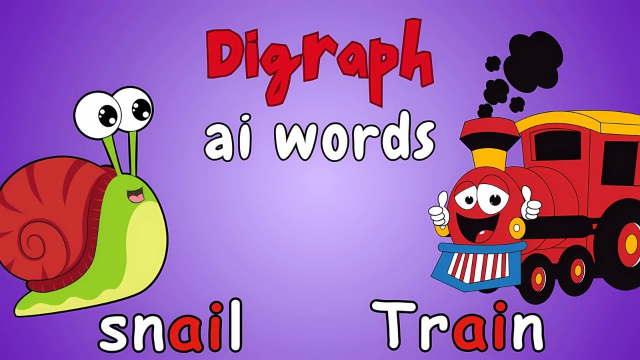 Digraph: Fun with 'ai' Words: Learn the Long Vowel Sound - YouTube