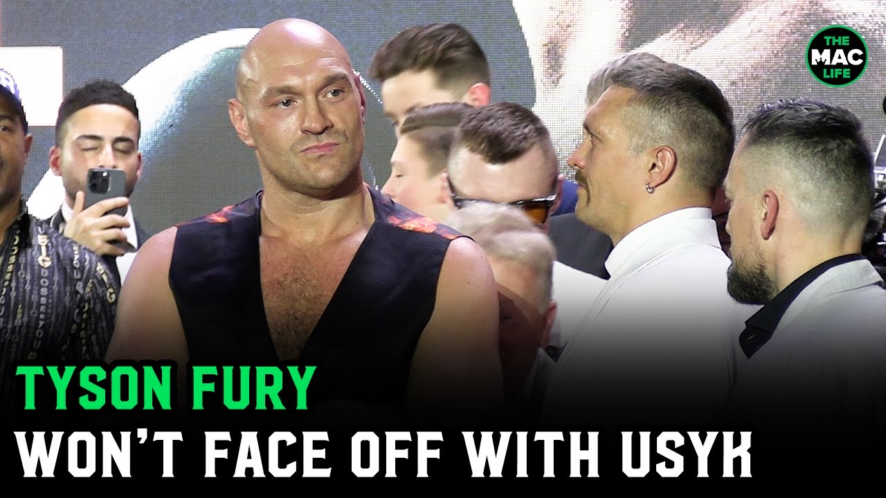 Tyson Fury REFUSES to face off with Oleksander Usyk | Fury vs. Usyk ...