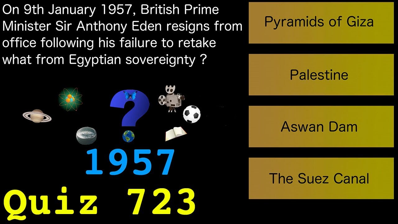 In This Year General Knowledge Pub Trivia/Quiz. Year 1957. Quiz Off ...