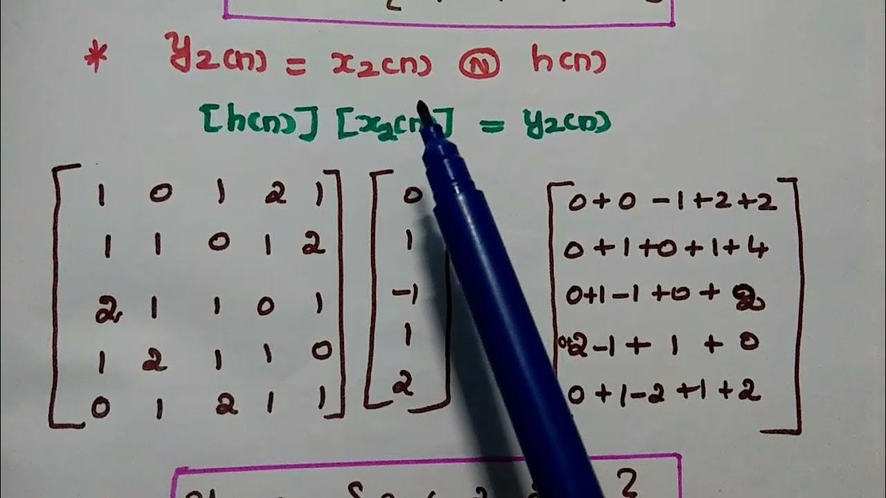 Overlap Save Method Important Problem Solved Filtering Long Duration Sequence Youtube