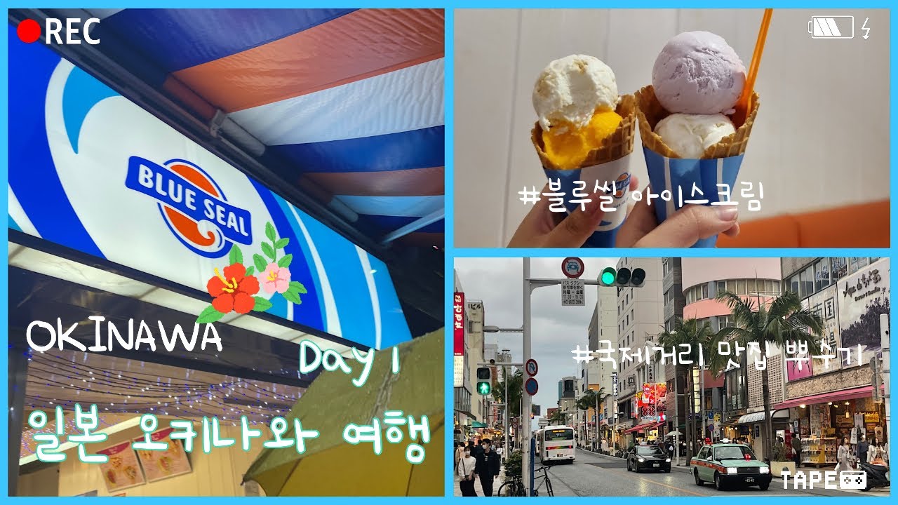 일본 오키나와 🐳뚜벅이 여행 Ep1 국제거리에서 스시로 회전초밥 88스테이크하우스 블루씰아아이스크림 편의점 털기 에어비앤비숙소 오리온맥주 Youtube