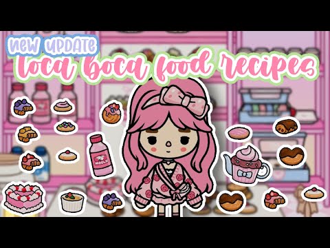 TOCA BOCA FOOD RECIPES IN TOCA LIFE WORLD ️ | NEW UPDATE | SUGAR PINK ...