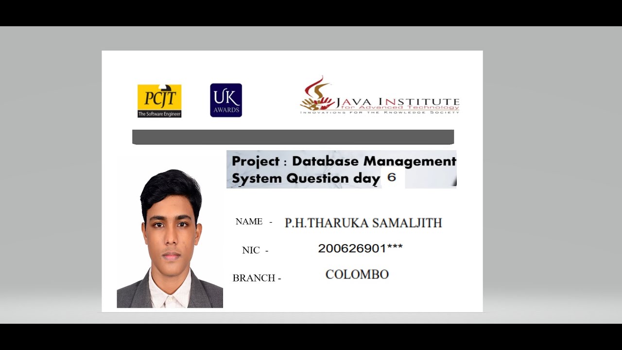 DBMS task 6 | create a database using Workbench software - YouTube