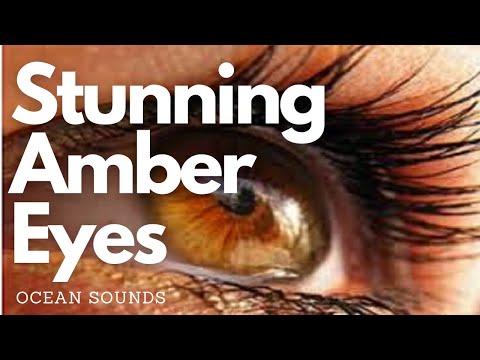 ❉ Çarpıcı Amber Gözler! ~ İdeal Kirpikler + Kaşlar + Gelişmiş Görüş ~ Rahatlatıcı Okyanus Sesleri