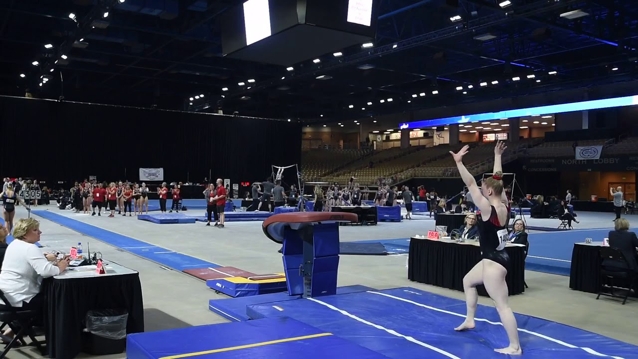 Kaylie Goodwin- Level 9 Eastern Championships 2019 Vault 1 - YouTube