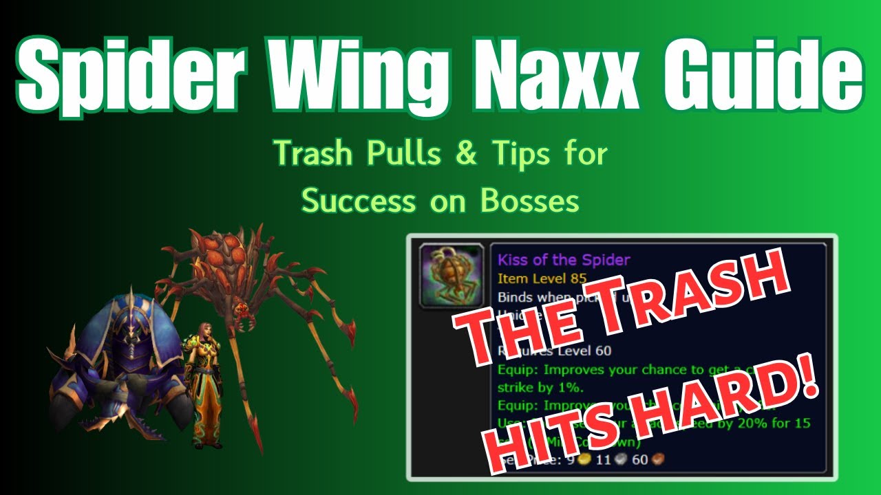WoW Classic Naxxramas Guide for Anniversary 2025 - Spider Wing - YouTube