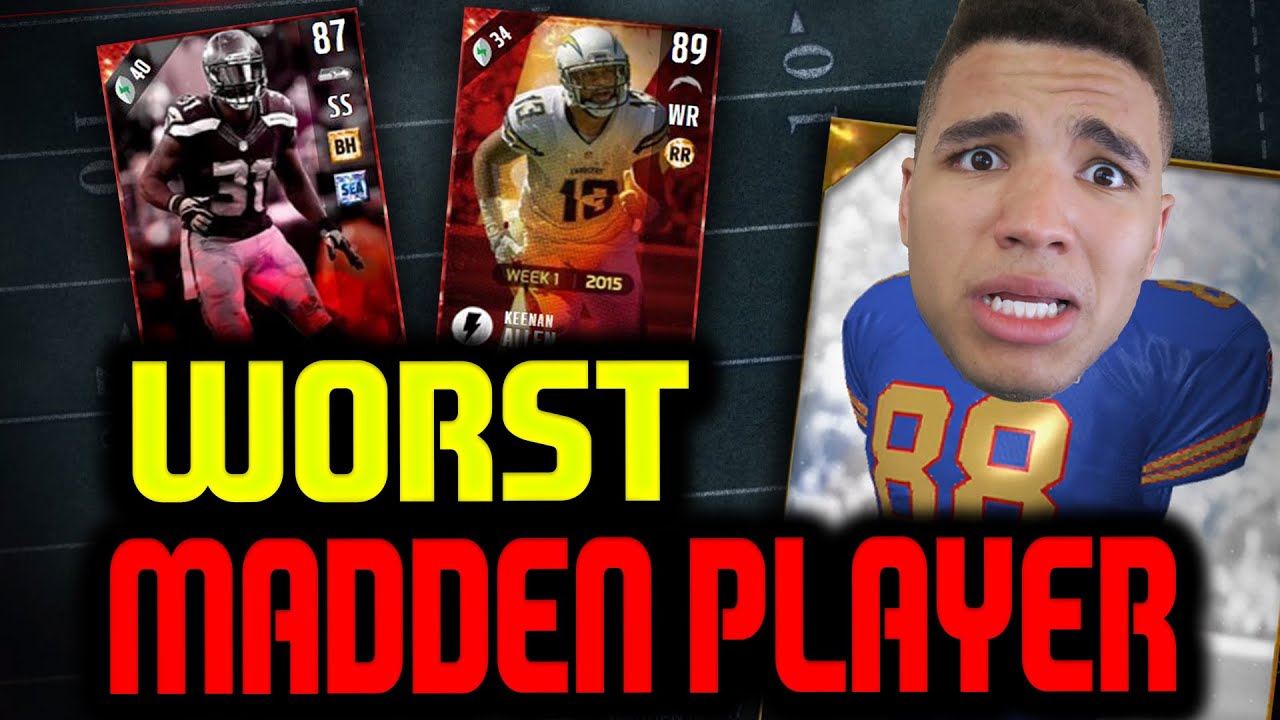 WORST MADDEN SKILLS EVER - MADDEN 17 ULTIMATE TEAM - YouTube