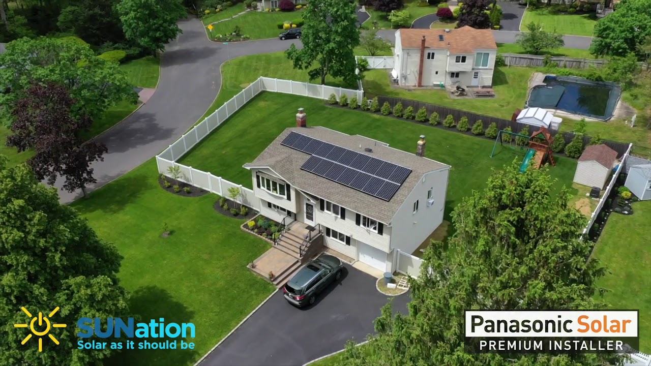 Panasonic Solar Panels Installed By SUNation Solar Systems - YouTube