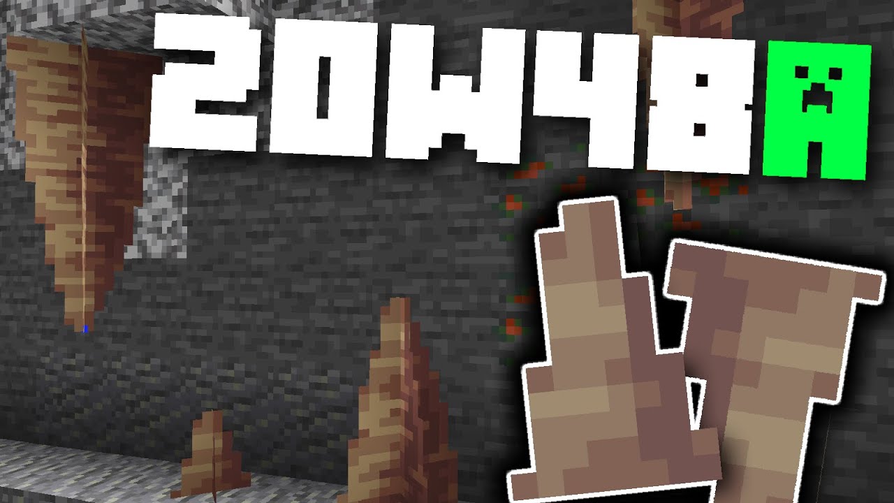 Minecraft 20w48a | Dripstone | Caves & Cliffs Java Snapshot! - YouTube
