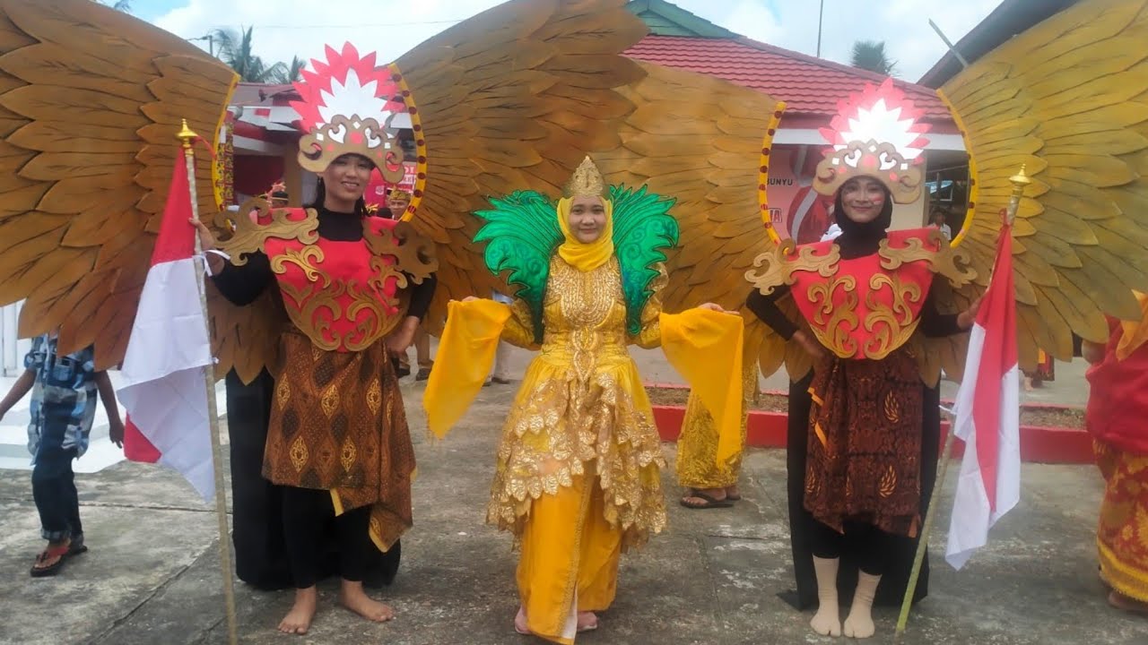 Cara Membuat sayap Garuda untuk kostum karnaval - YouTube