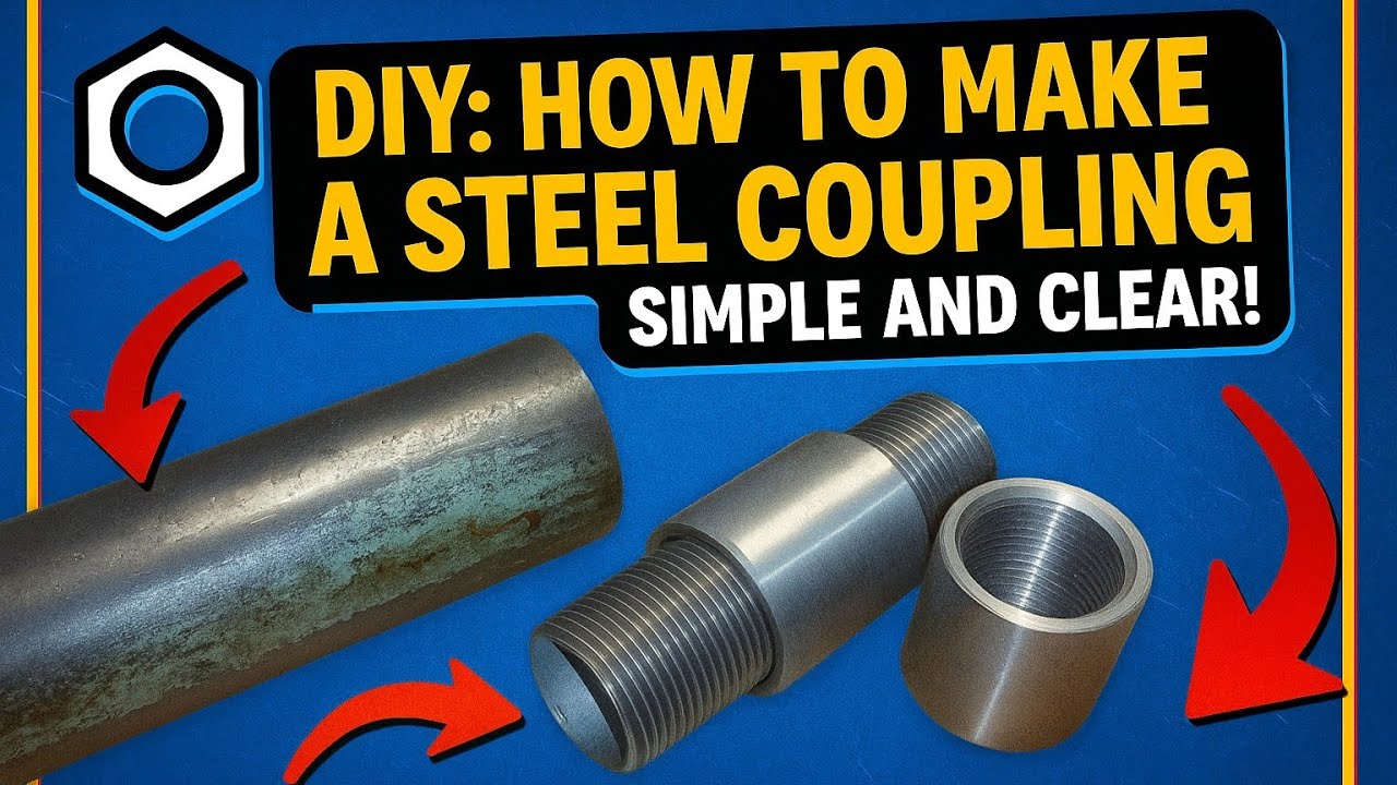 🔩 DIY: How to Make a Steel Coupling | Simple and Clear! - YouTube