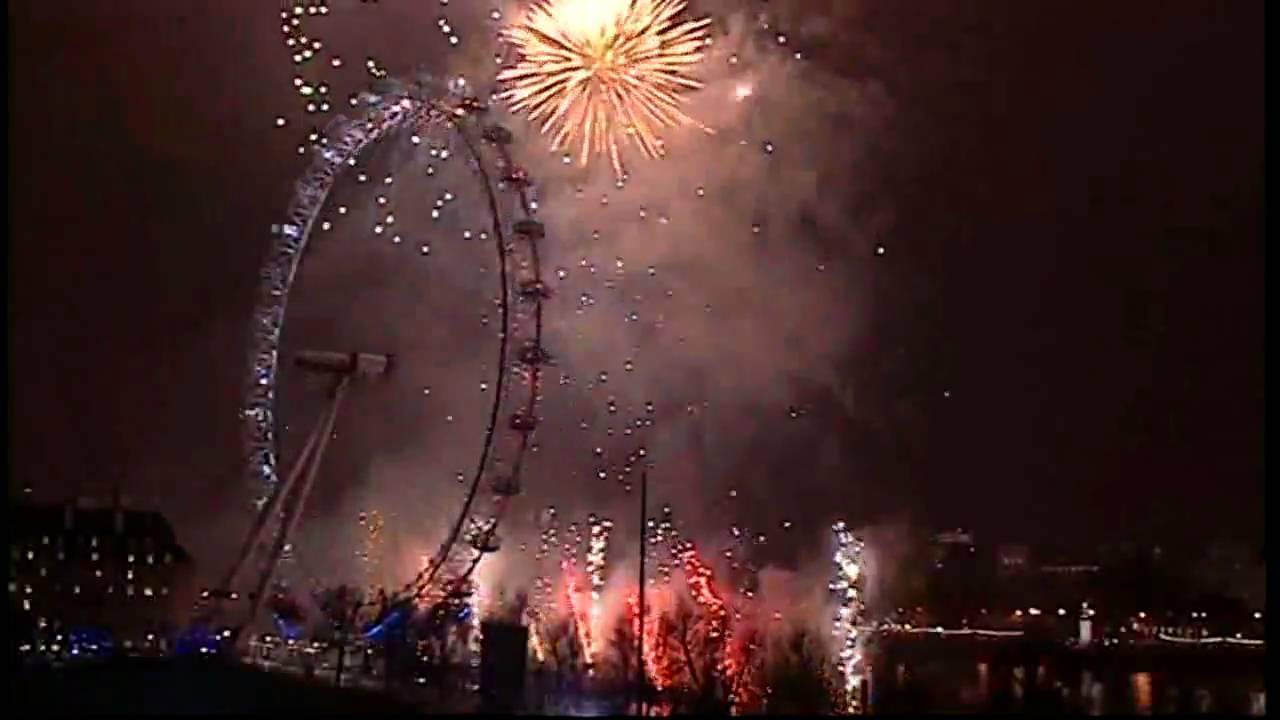 New Years Eve Auld Lang Syne music and fireworks HQ - YouTube
