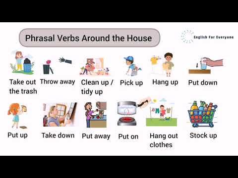 Useful Phrasal Verbs Around the House for Daily Use - YouTube