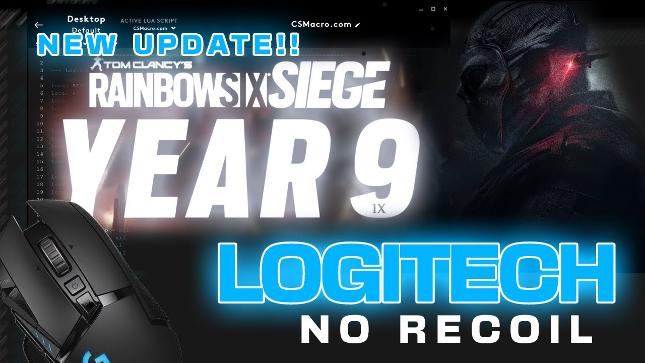 Rainbow Six - Year 9 - No Recoil Macro (Logitech) *NEW Update* - YouTube