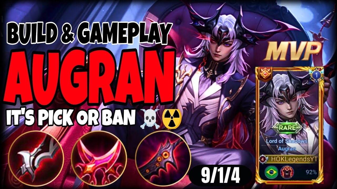 AUGRAN HONOR OF KINGS | THE BROKEN HERO - CLASH LANE BUILD RANK ...