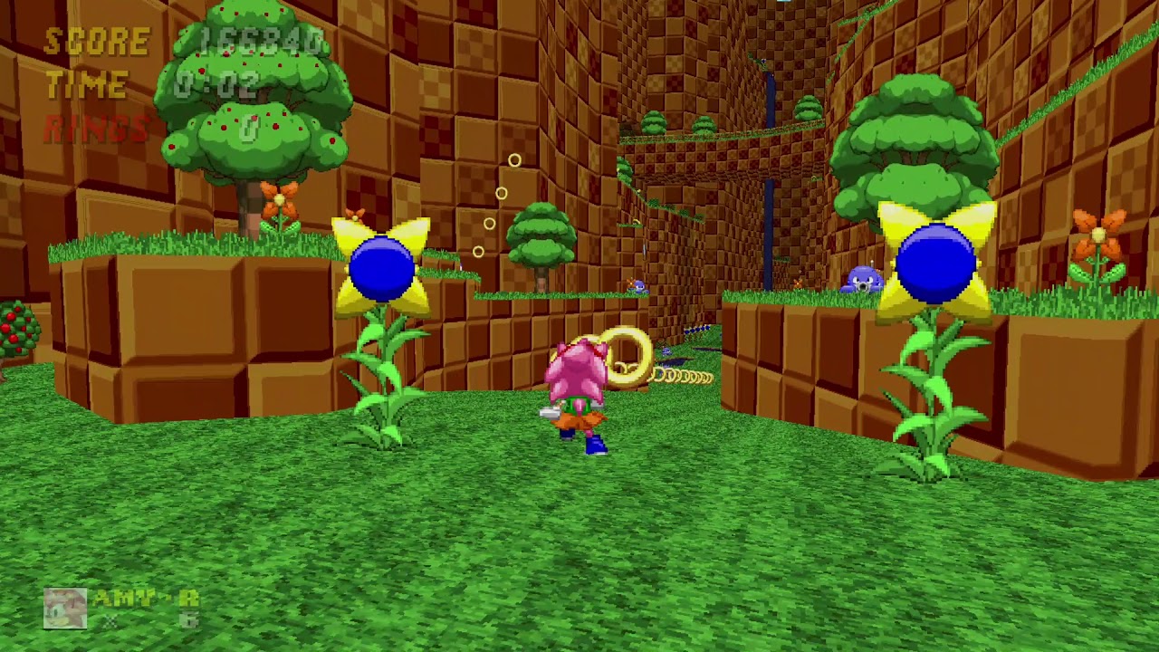 SRB2 v2.2.0 Amy Greenflower Playthrough - YouTube