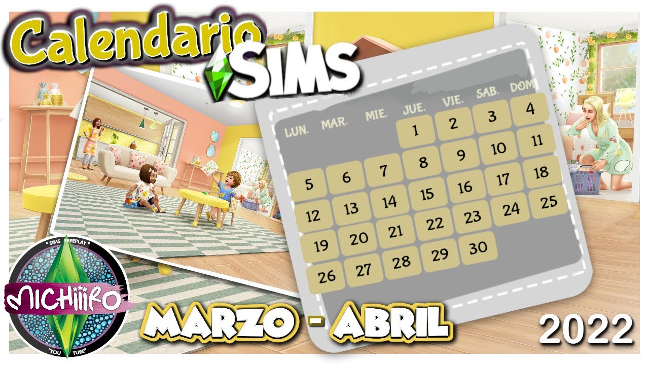 Calendario Marzo Abril 2022