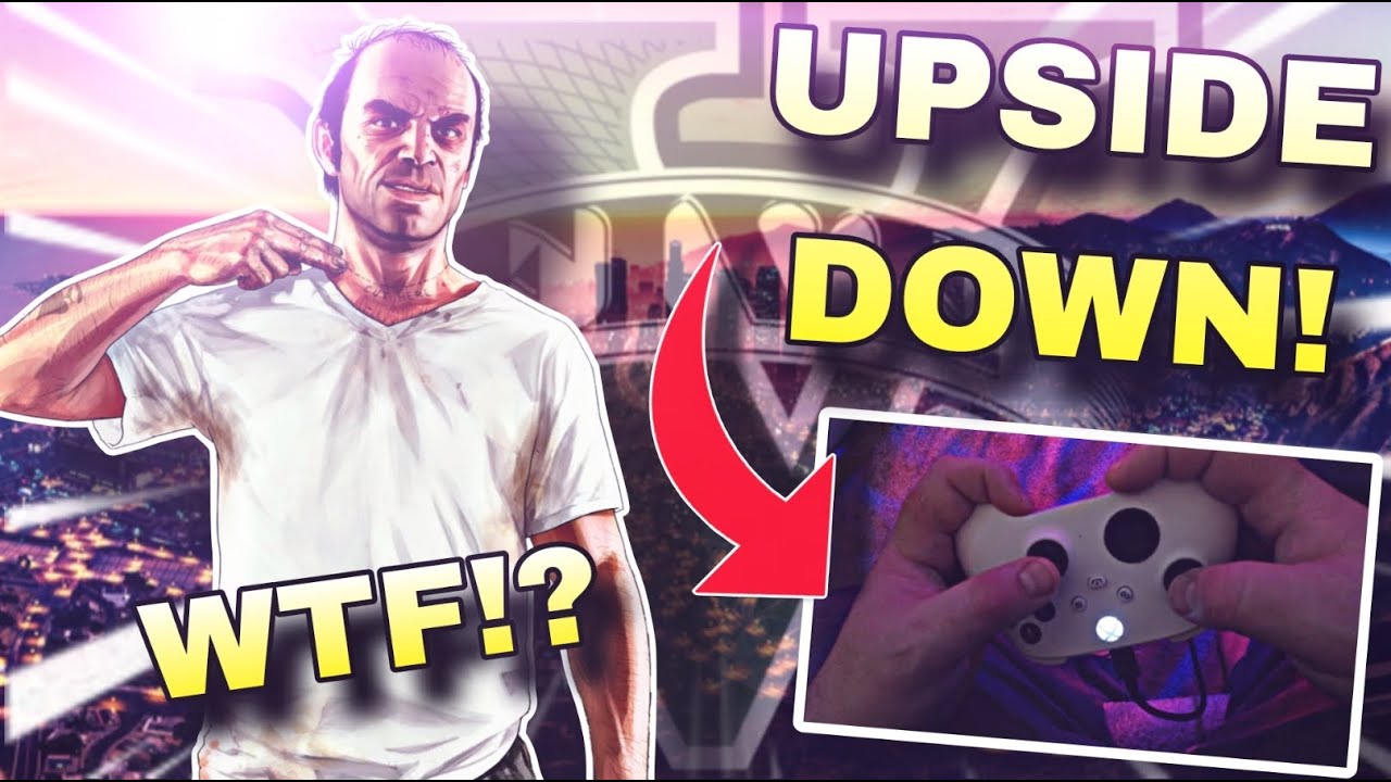 #1 UPSIDE DOWN CONTROLLER PLAYER PLAYS GTA 5! 🤯👀 #GTA5 - YouTube