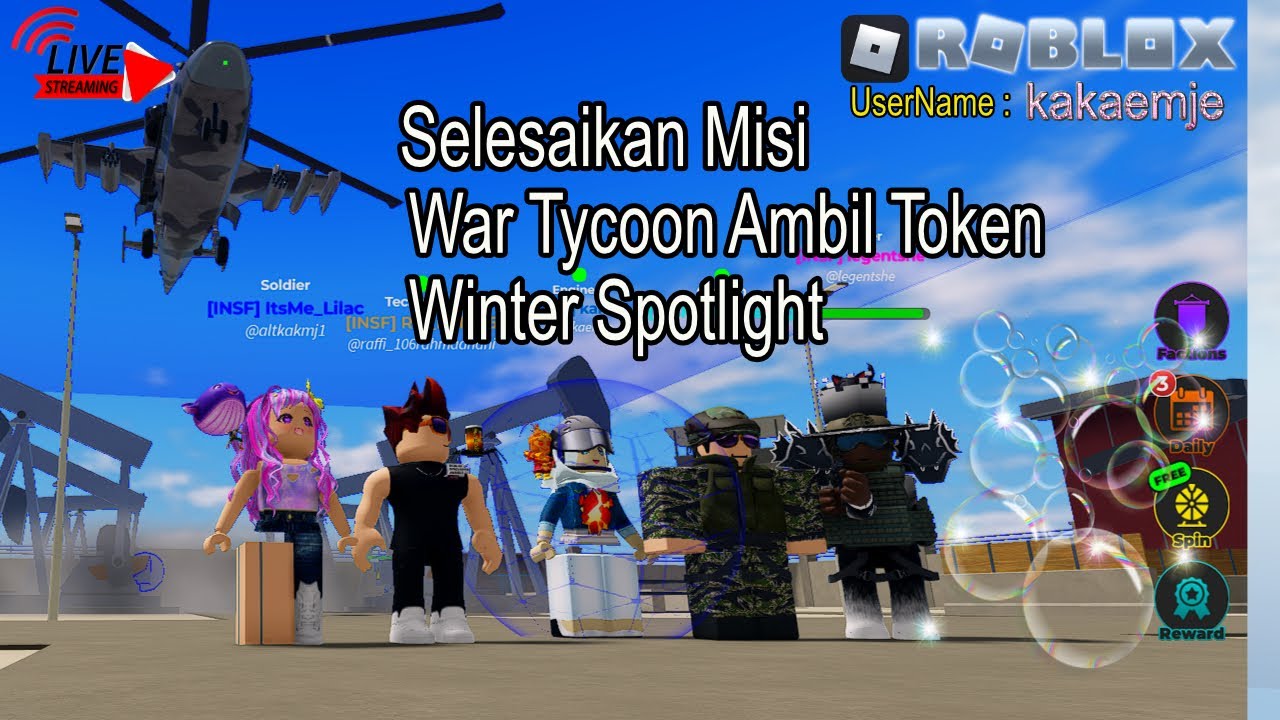 Token Di War Tycoon Winter Spotlight #roblox #robloxindonesia # ...