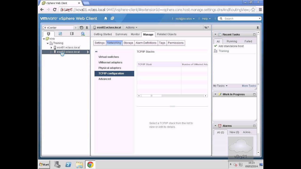 Setting DNS and Routing IPaddresses in vSphere 5.5 WebClient - YouTube