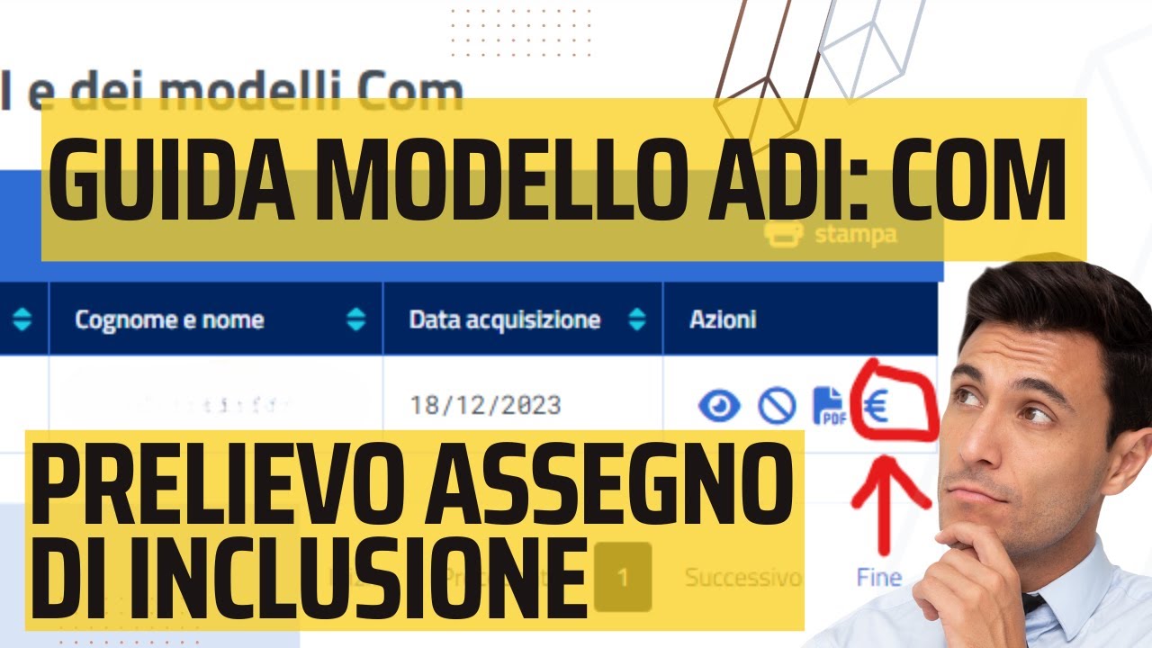 Guida Completa al Modello ADI COM e Prelievi Assegno di Inclusione ...