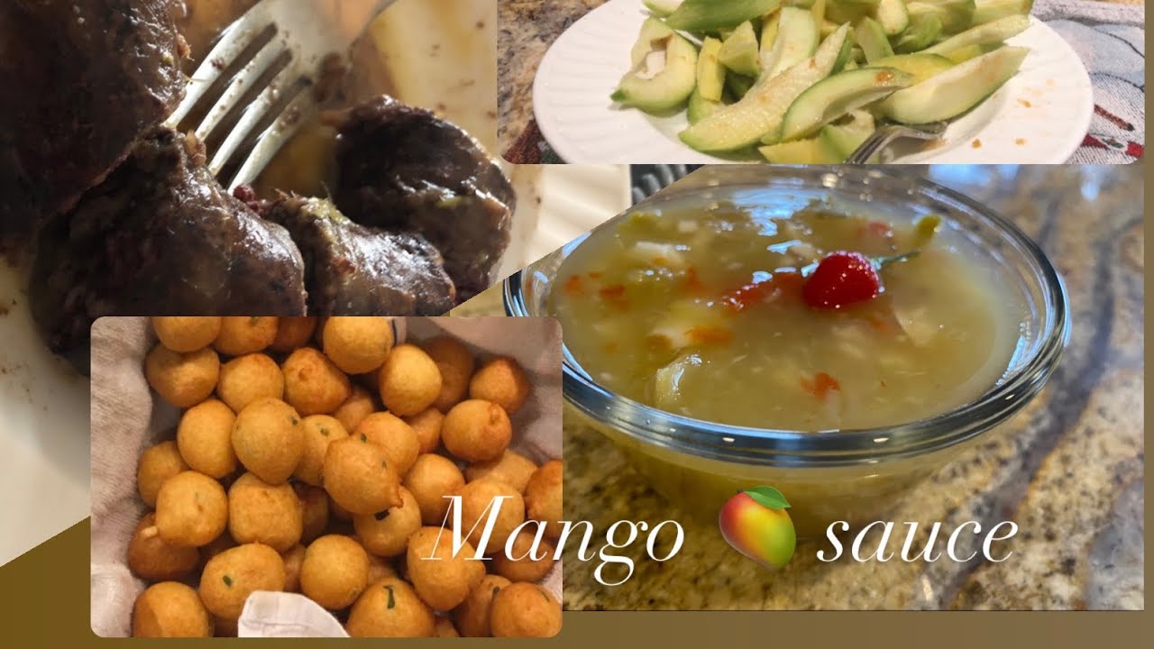 Green mango sauce, mango chutney, guyanese mango sour, delicious sauce ...