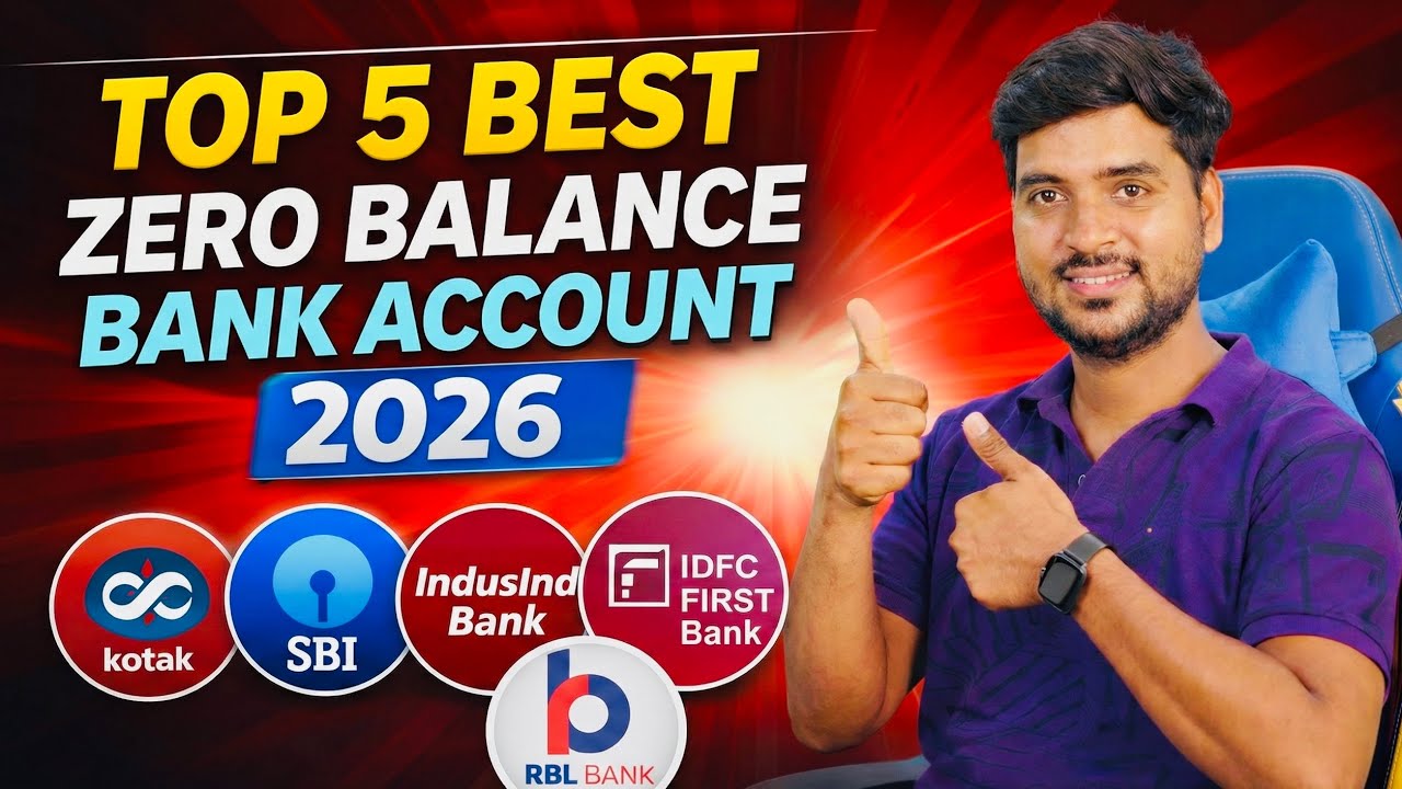 Top 5 Best Zero Balance Bank Accounts in 2026 | Kaunsa Bank Best Hai ...