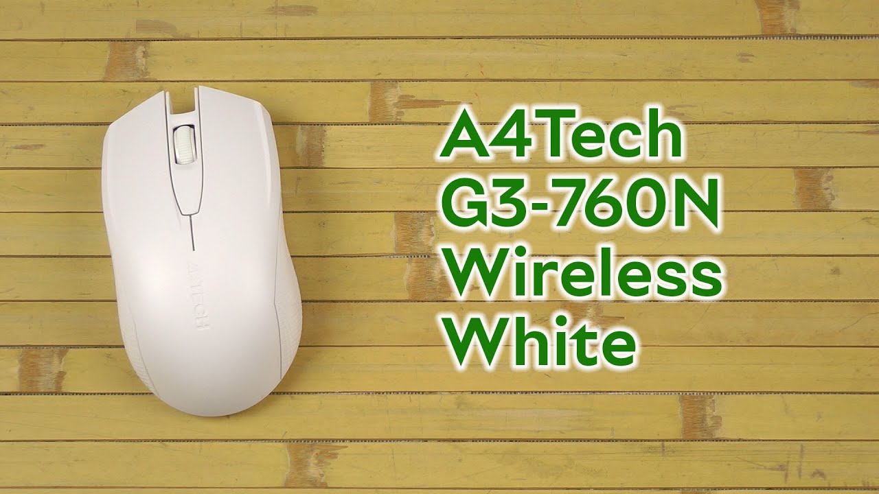Розпаковка A4Tech G3-760N Wireless White - YouTube