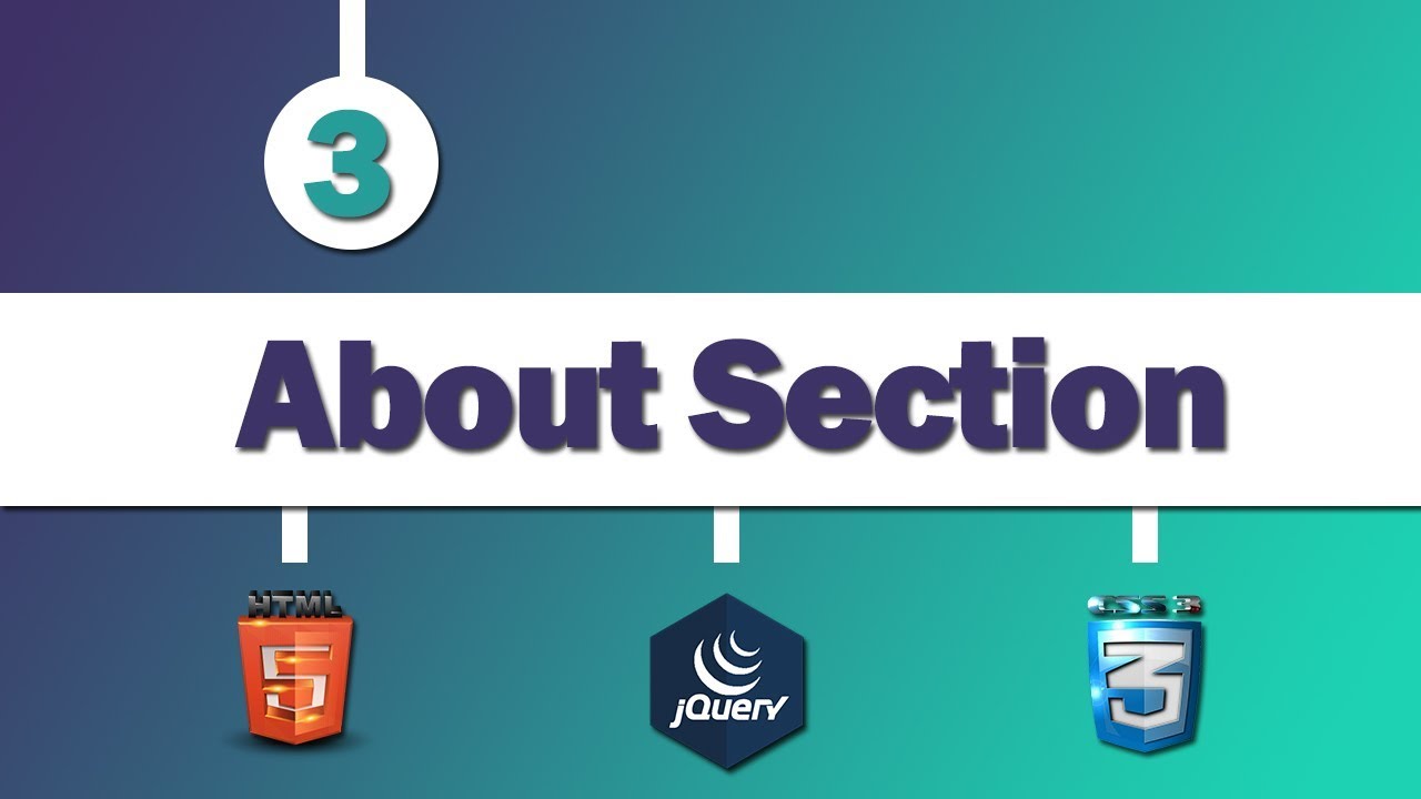 3 - ( Design Template ) About Section - YouTube