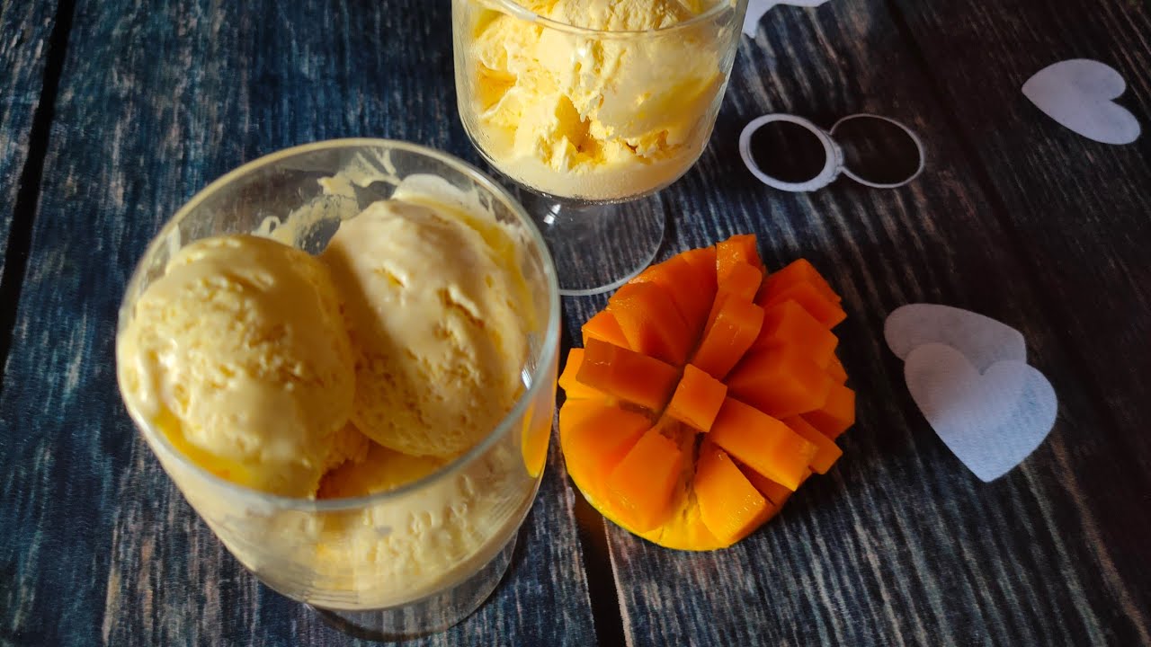 Mango Ice cream Recipe | ম্যাংগো আইসক্রিম রেসিপি - YouTube