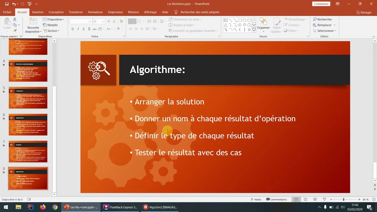Utiliser les nombres dans un algorithme - YouTube