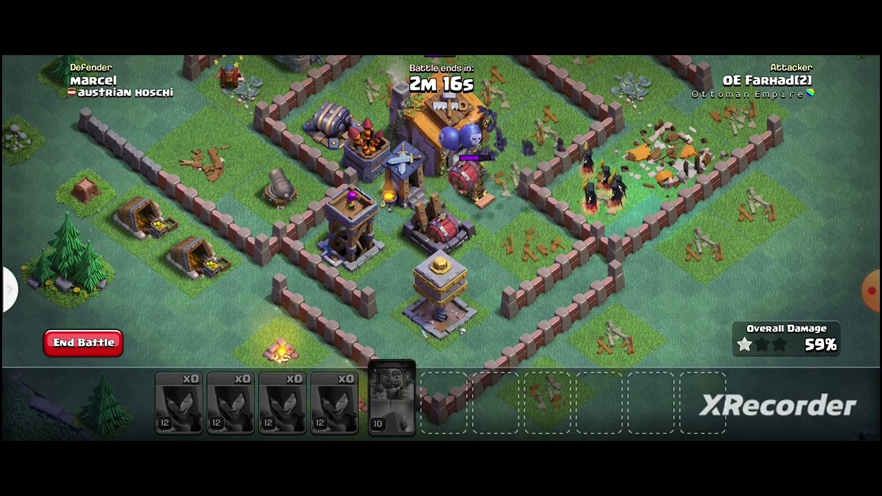clash of clans||builder village attack - YouTube