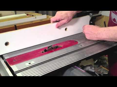 Shopsmith-easy way to make and attach fences, jigs - YouTube